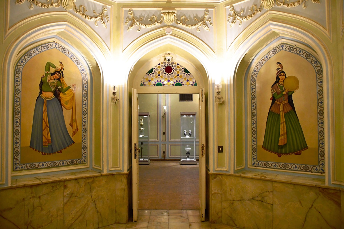 Mirror Palace mansion or Mirror and lighting museum in Yazd Iran